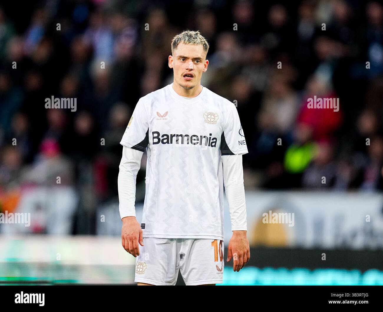 April 20 2025: Florian Wirtz of Bayer 04 Leverkusen looks on during a 1 ...
