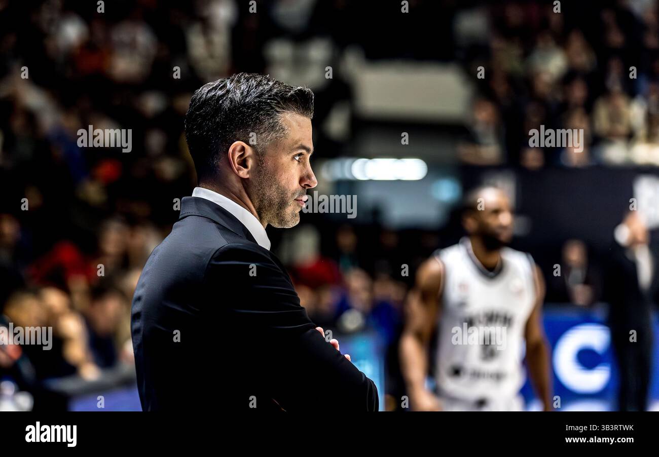 ISTANBUL, TURKEY - FEBRUARY 13 , 2025: The Head Coach Dusan Alimpijevic ...