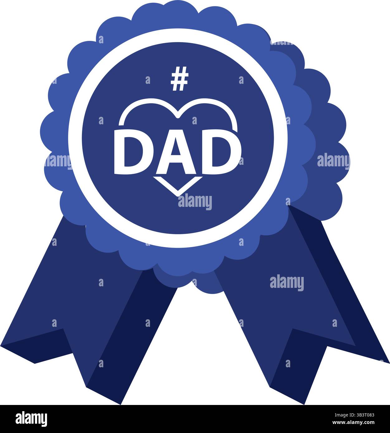 Number one dad award badge. Vector illustration Stock Vector Image ...