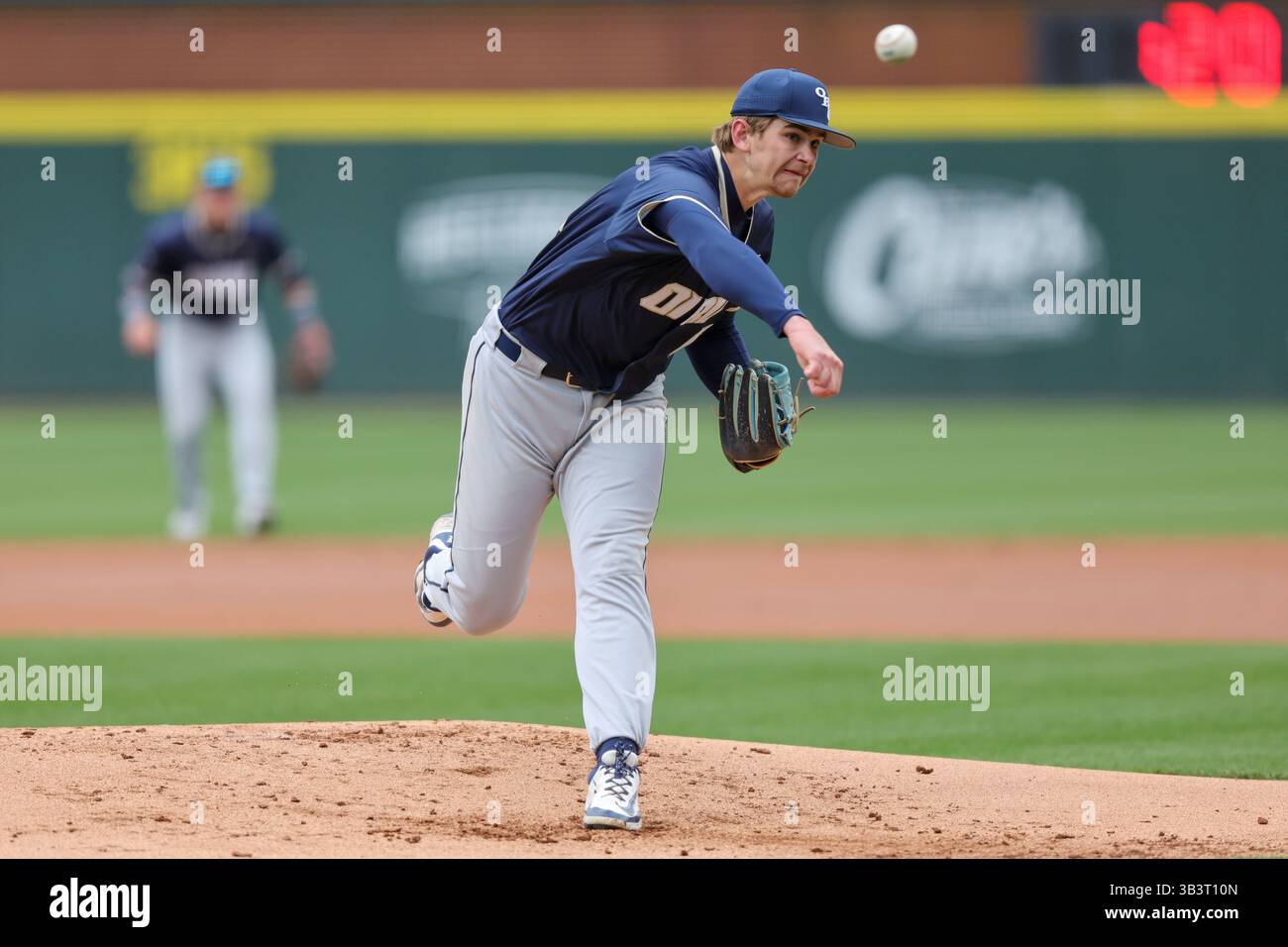 March 19, 2025: Golden Eagles pitcher Luke Puffinbarger (41) delivers a ...