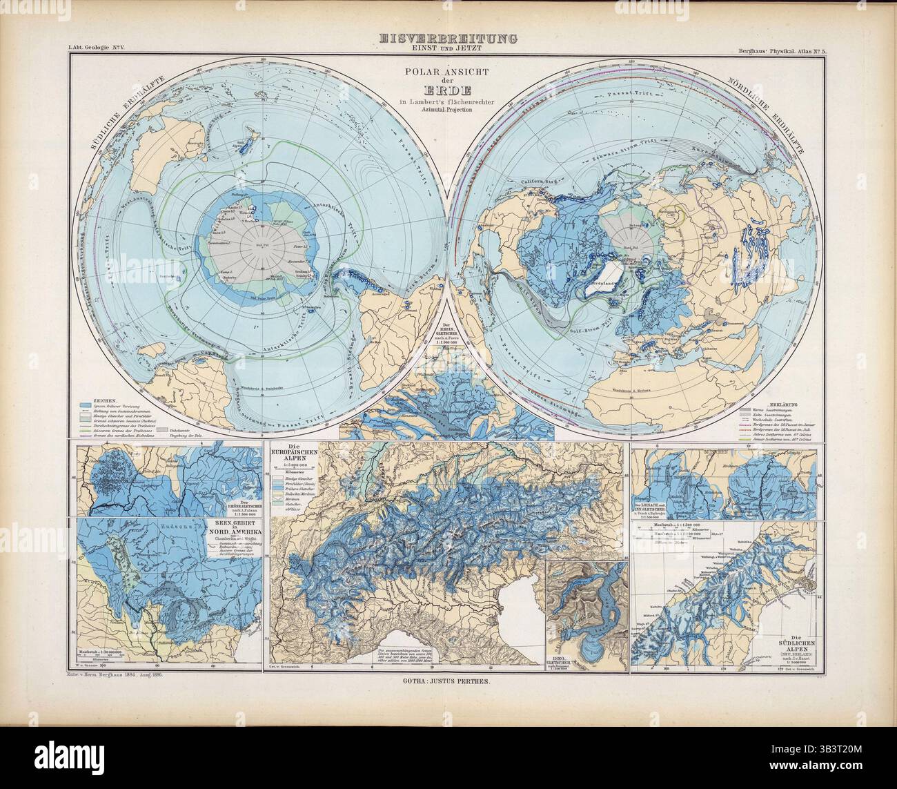 Ice age map of earth hi-res stock photography and images - Alamy