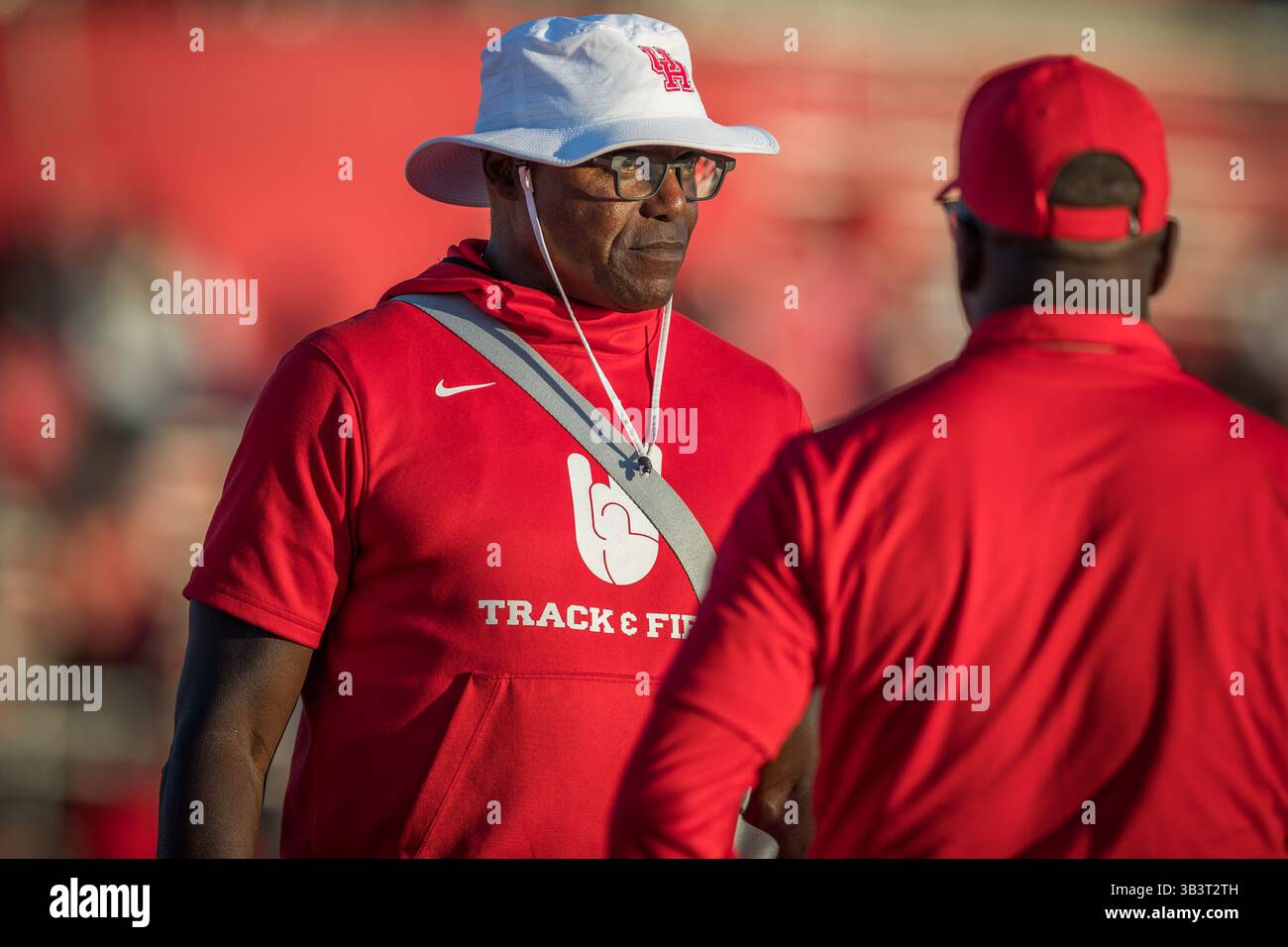 Houston, Texas, USA. 20th Mar, 2025. Houston Cougars head track coach ...
