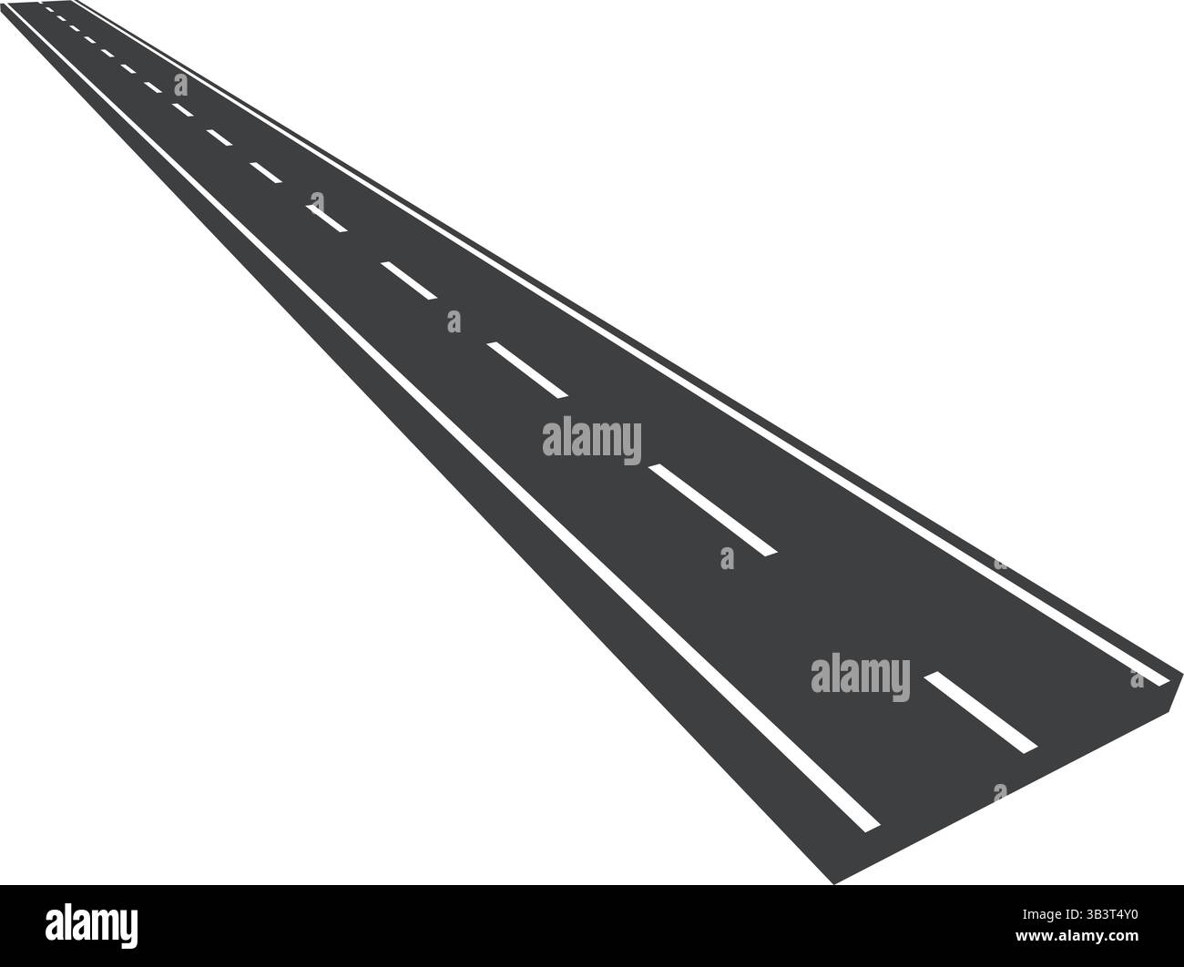 asphalt road going to the distance. Vector illustration Stock Vector ...