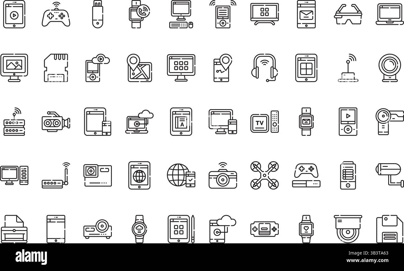Smart devices icons Simple vector icon. Illustration symbol design ...