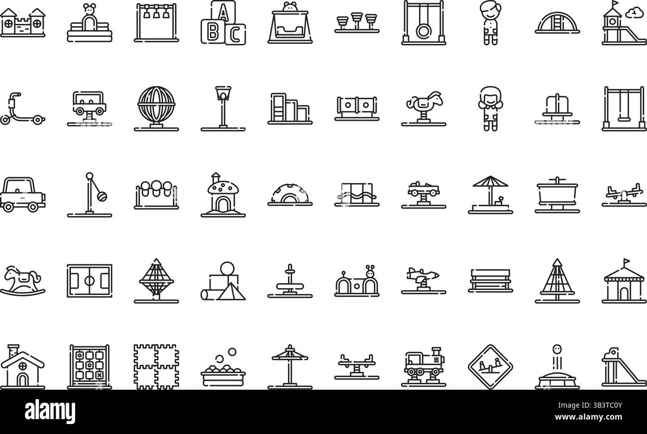 Playground icons Simple vector icon. Illustration symbol design ...