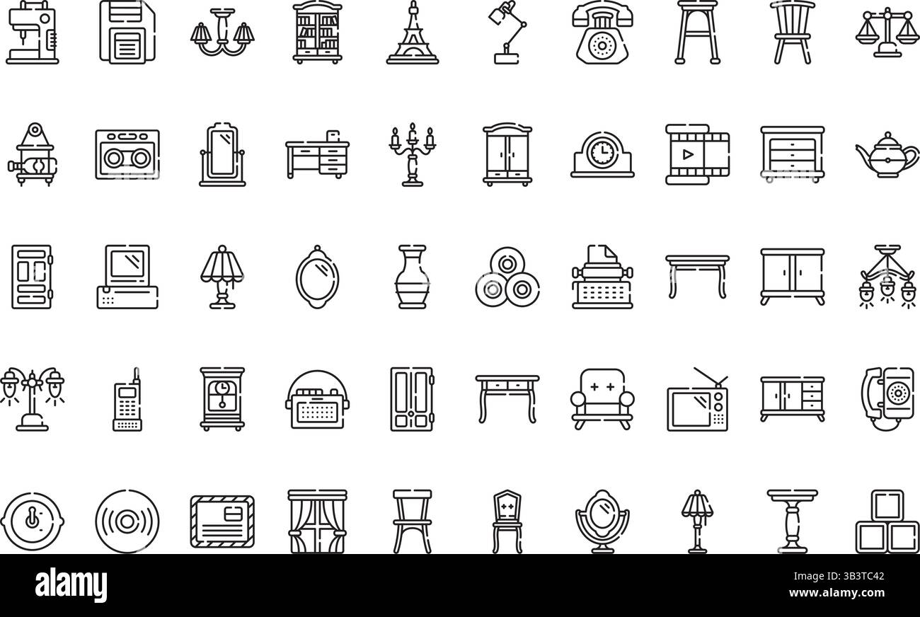 Vintage Decoration Icons Simple Vector Icon Illustration Symbol Design Template For Web Mobile