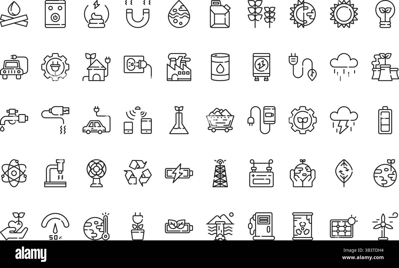 Power Energy Icons Simple Vector Icon Illustration Symbol Design Template For Web Mobile Ui