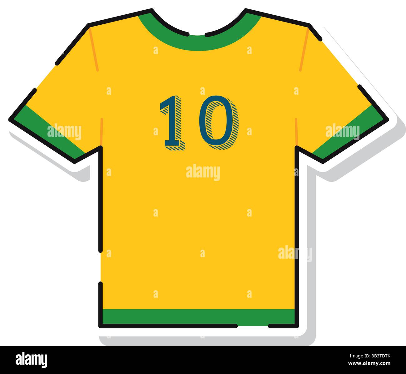 Brazilian football jersey. Vector illustration Stock Vector Image & Art ...