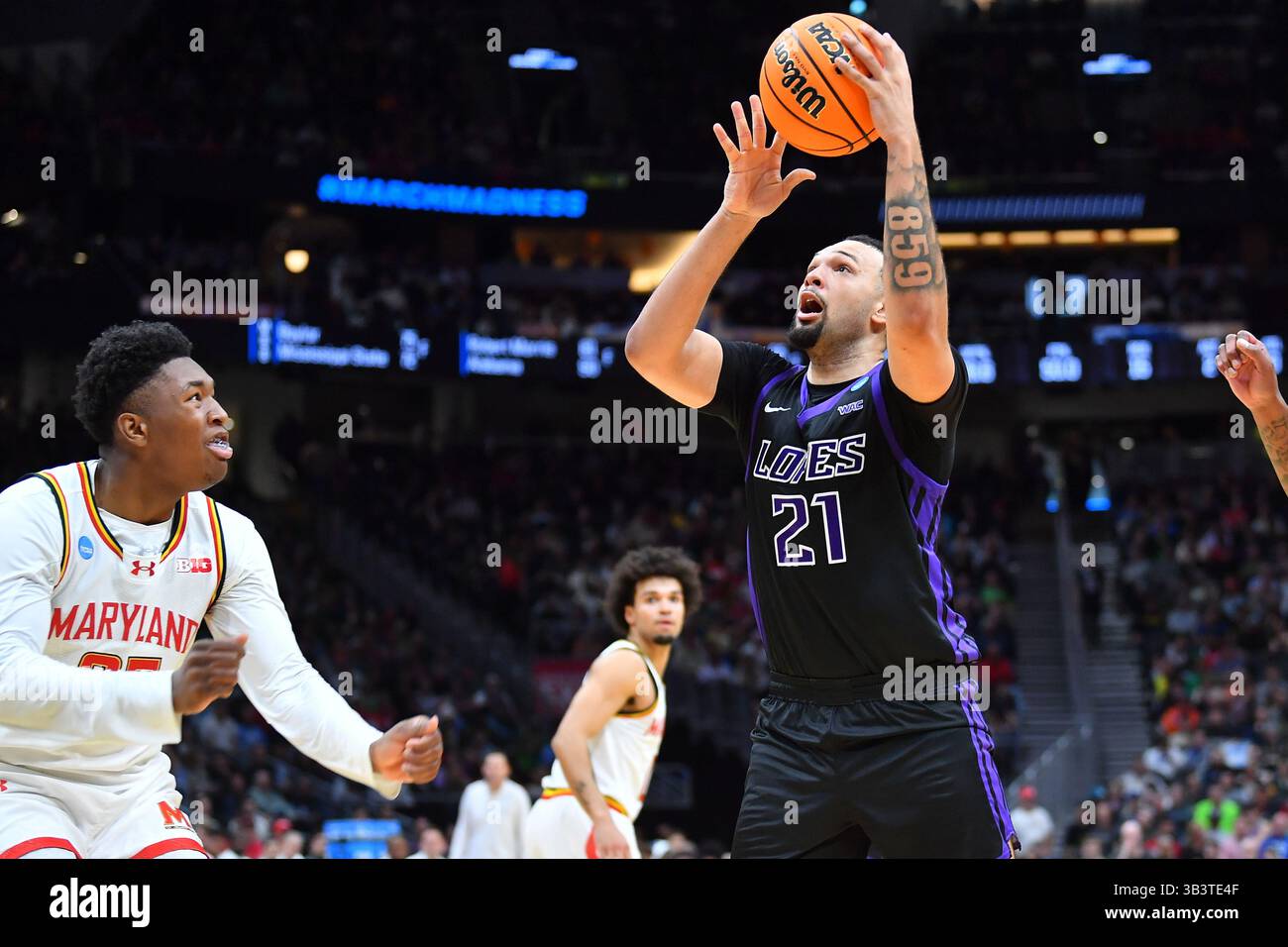 Seattle, WA, USA. 21st Mar, 2025. Grand Canyon Antelopes forward JaKobe ...
