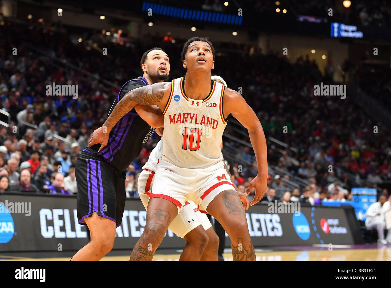 Seattle, WA, USA. 21st Mar, 2025. Maryland Terrapins forward Julian ...