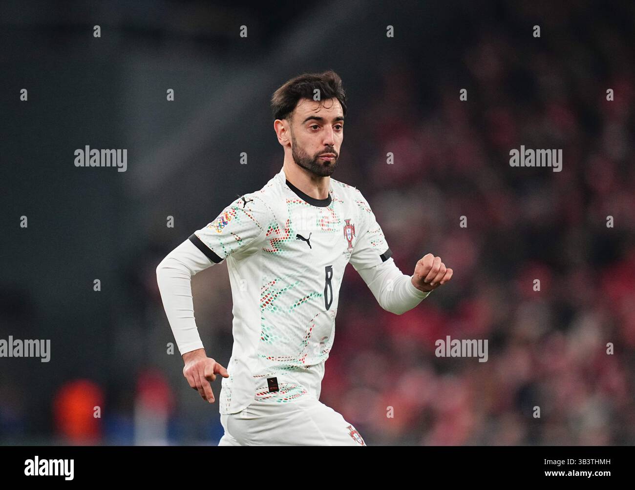 Parken, Copenhagen, Denmark. 20th Mar, 2025. Bruno Fernandes of ...