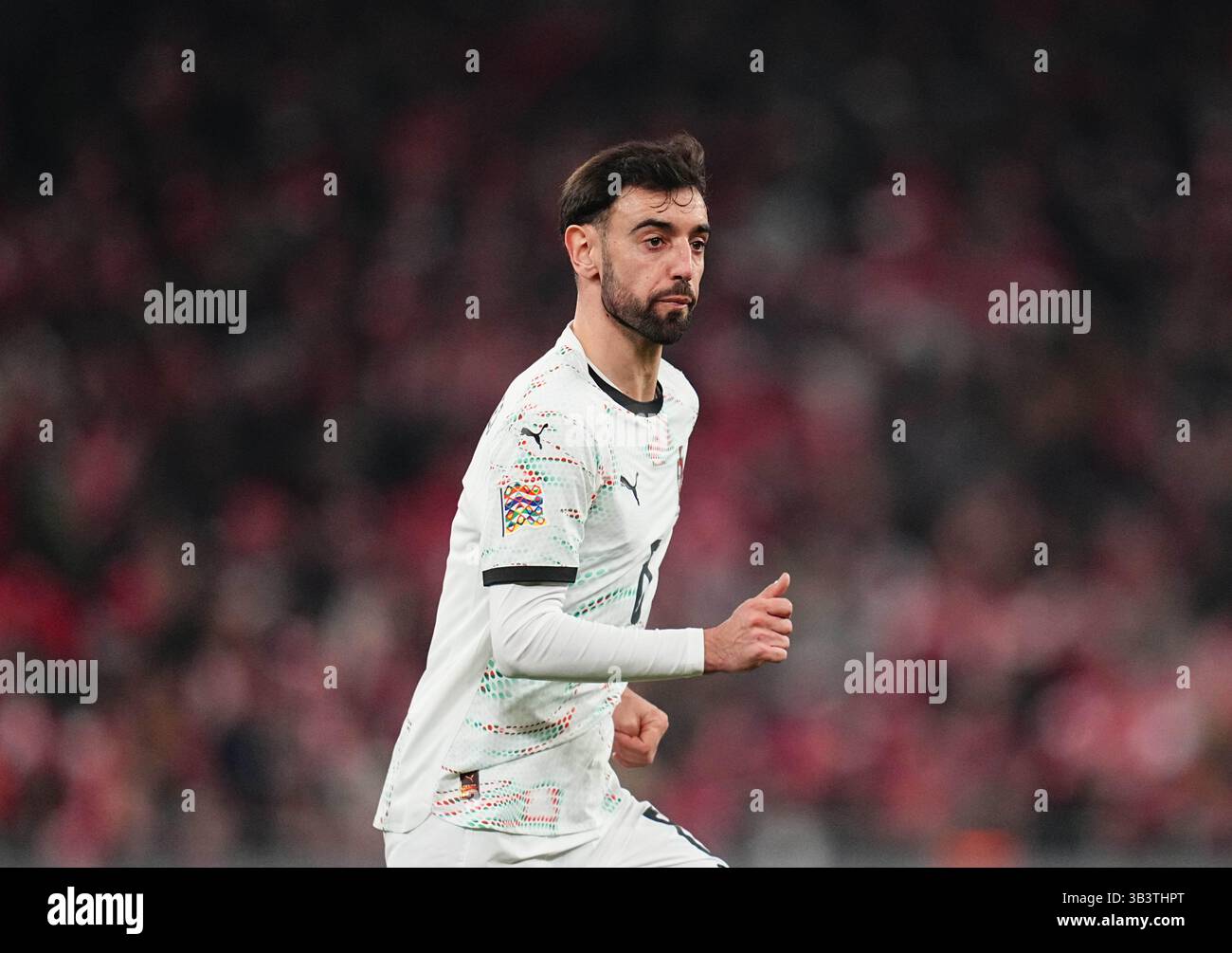 March 20 2025: Bruno Fernandes of Portugal looks on during a UEFA ...