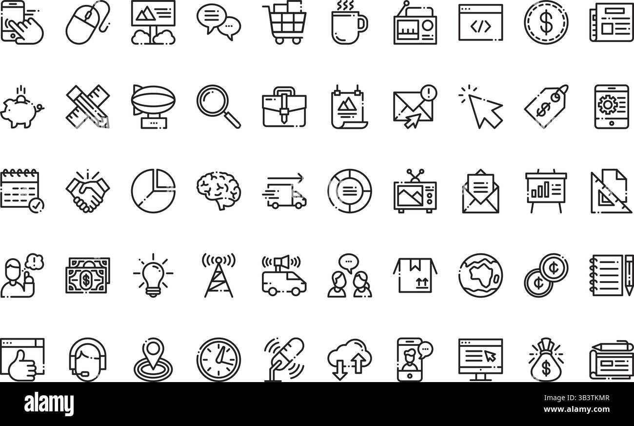 Marketing icon pack Simple vector icon. Illustration symbol design ...