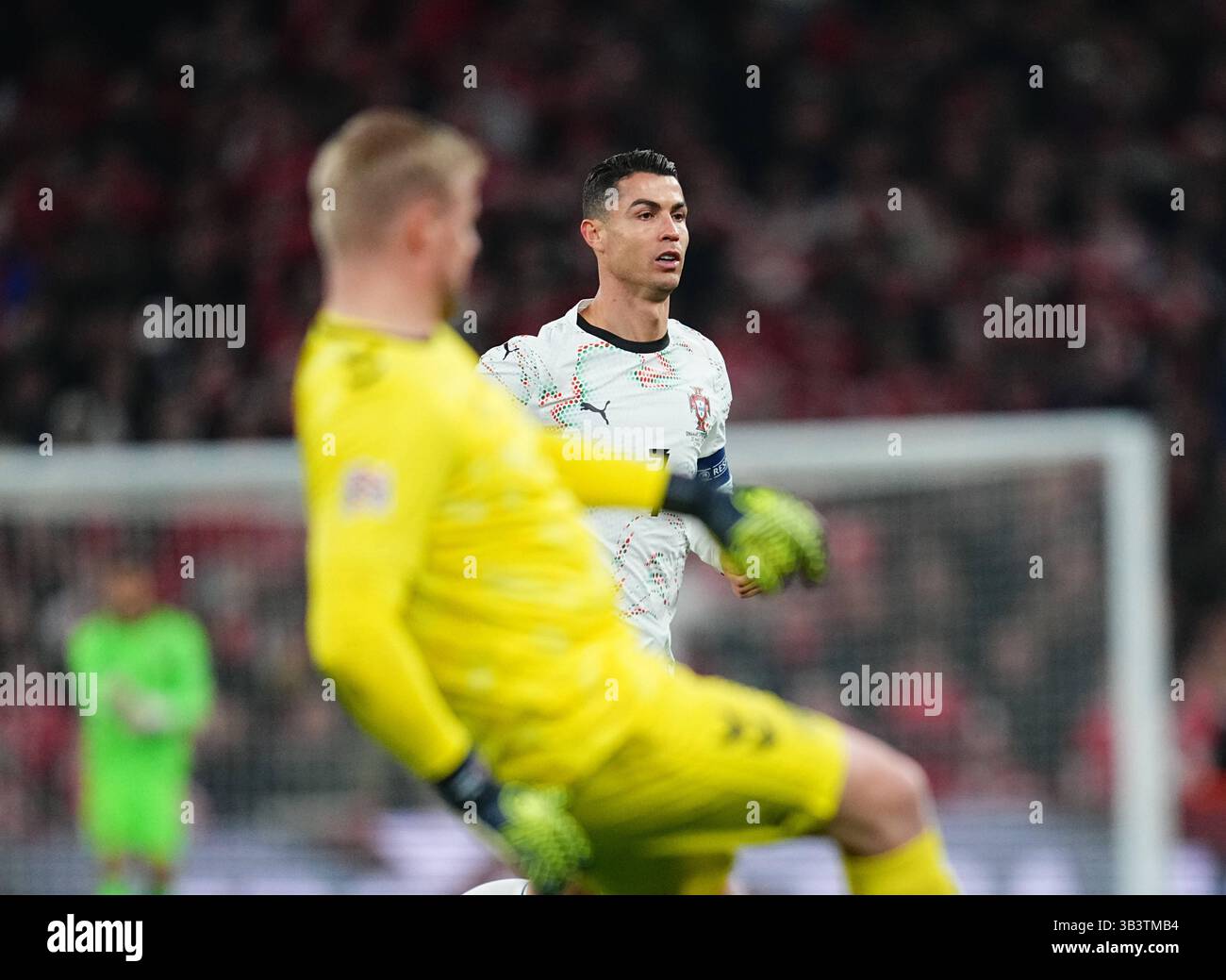 Parken, Copenhagen, Denmark. 20th Mar, 2025. Cristiano Ronaldo of ...