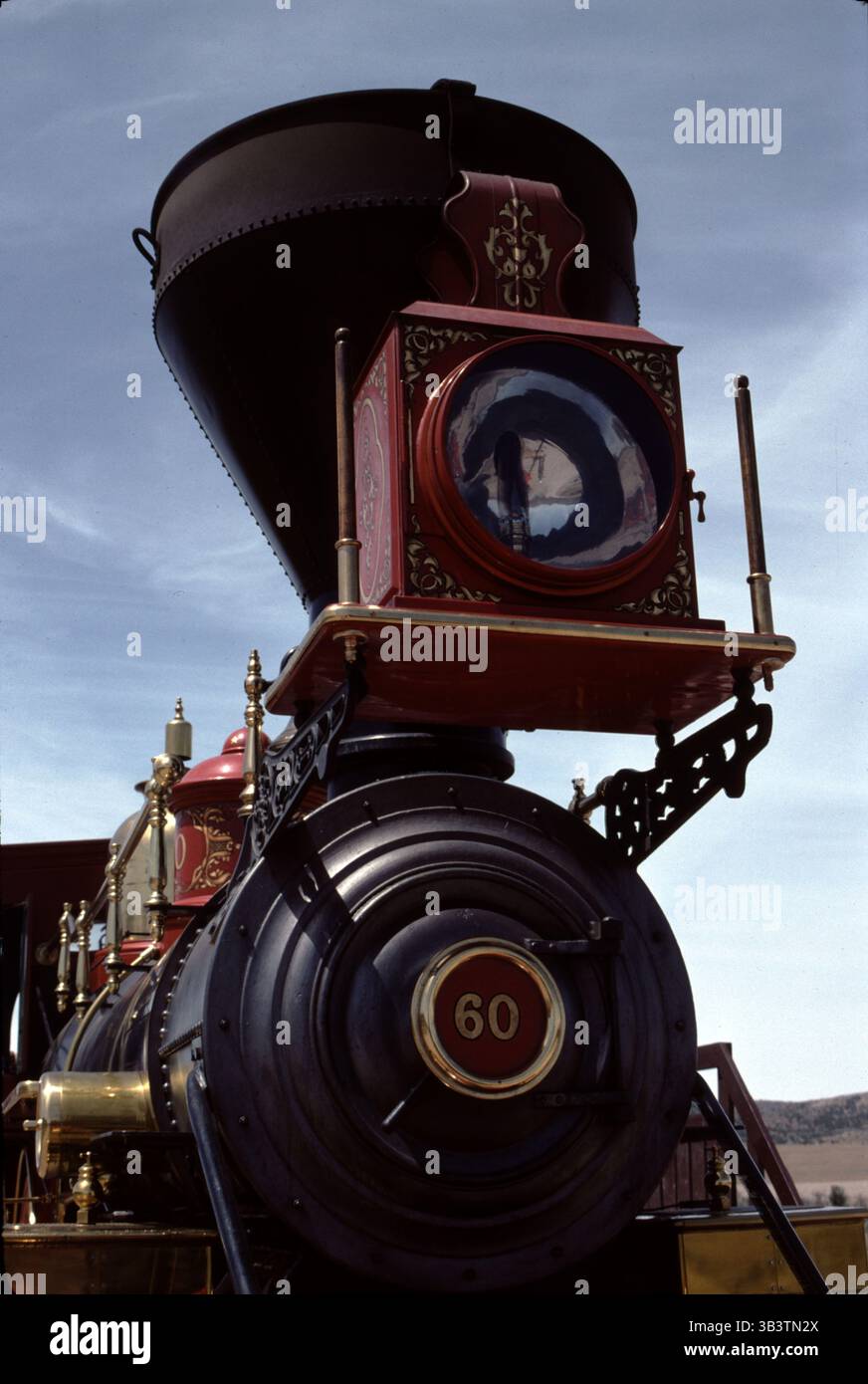 Promontory, Utah, UT. USA. June 1988. Leland Stanford, the president of ...