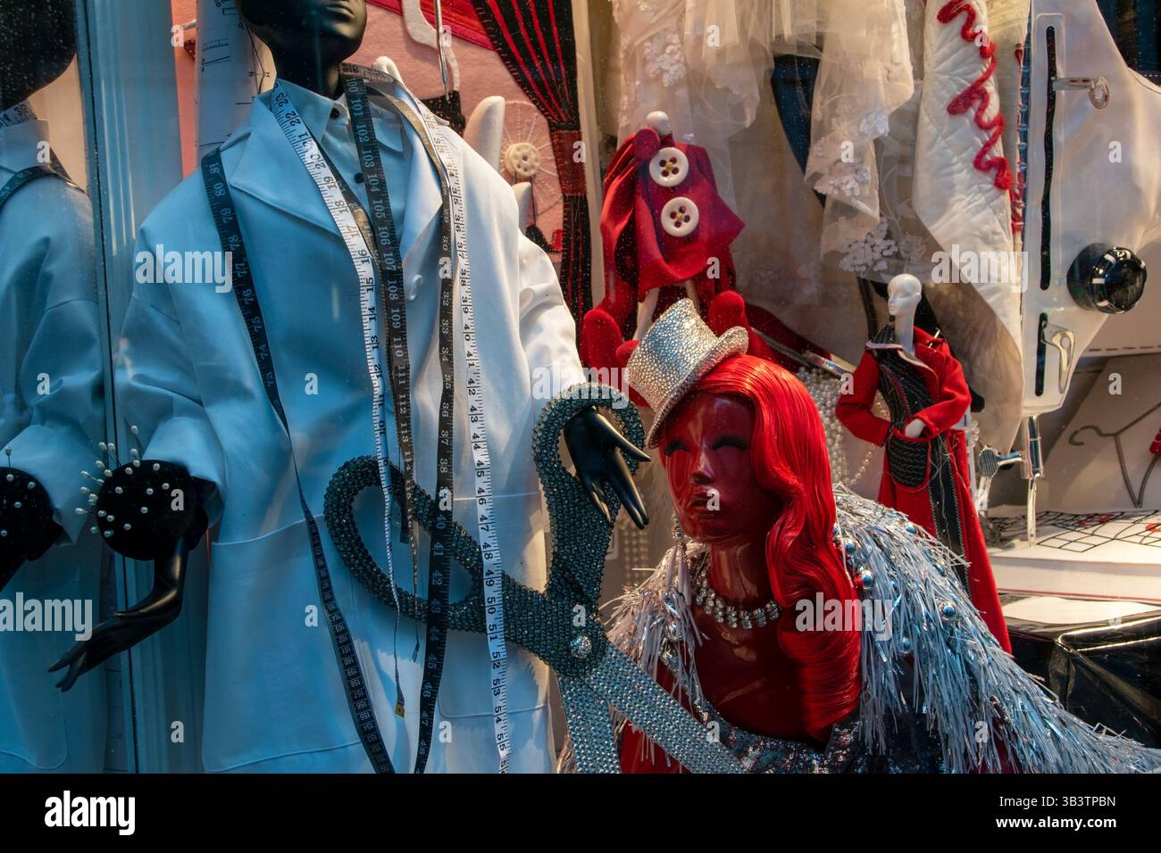 Upscale Manhattan fashion window Bergdorf Goodman NYC Fifth Avenue ...
