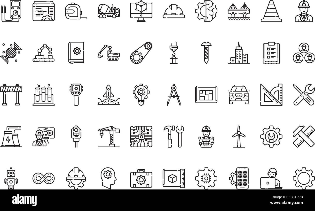 Engineering Icons Simple Vector Icon Illustration Symbol Design Template For Web Mobile Ui