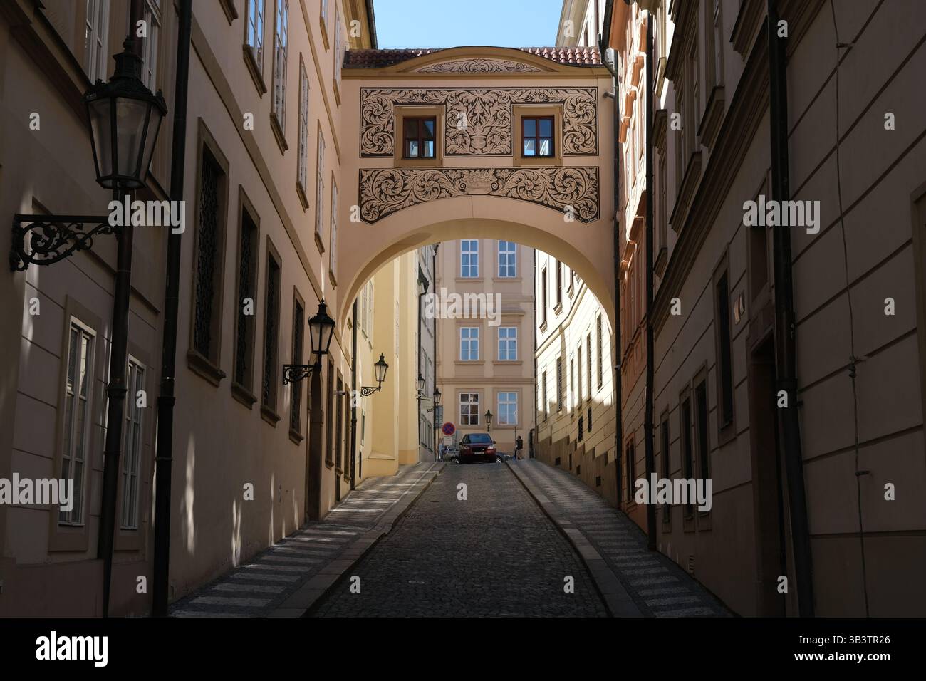 Decorative pedestrian street in Prague, April 2025 Stock Photo - Alamy