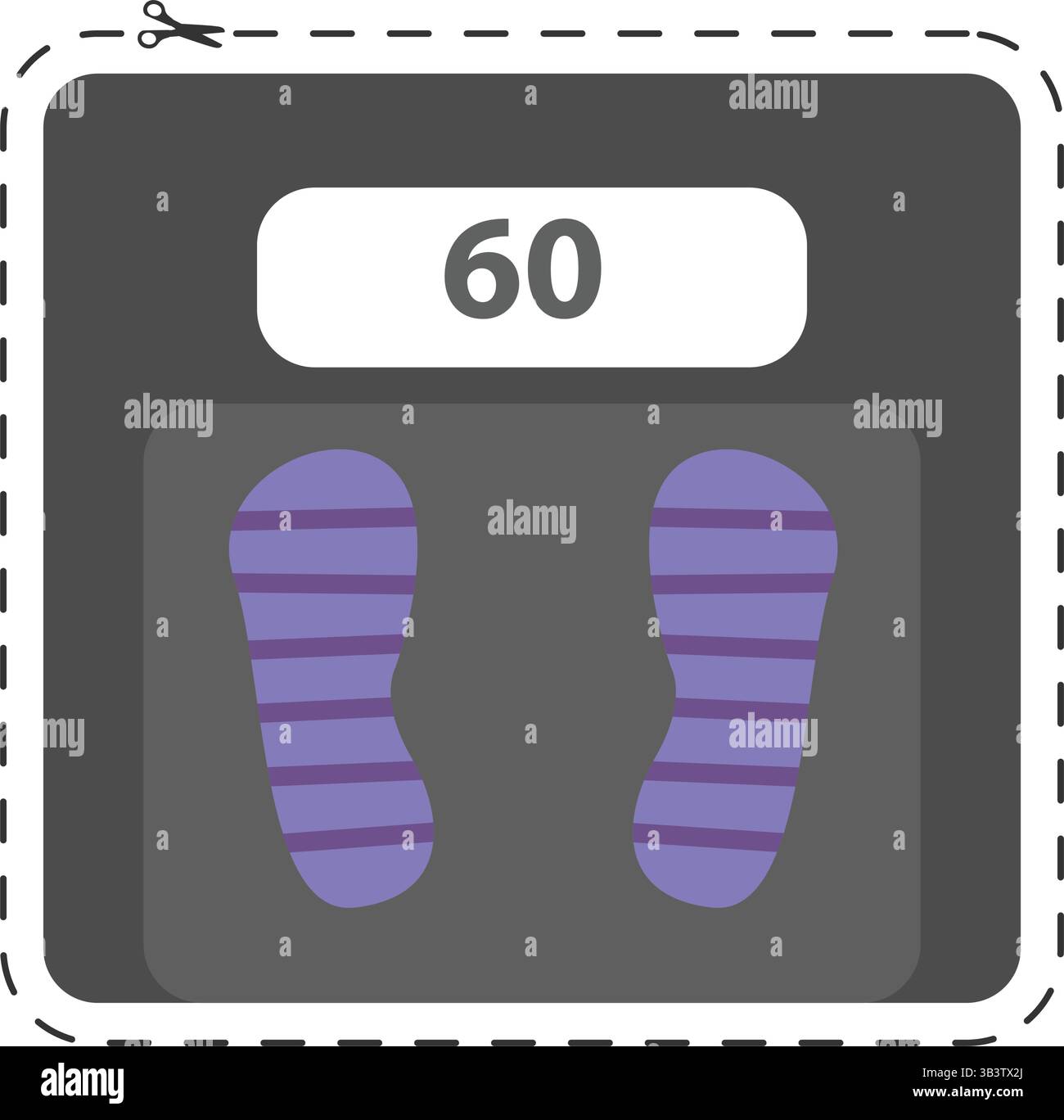 Digital scale with feet. Vector illustration Stock Vector Image & Art ...