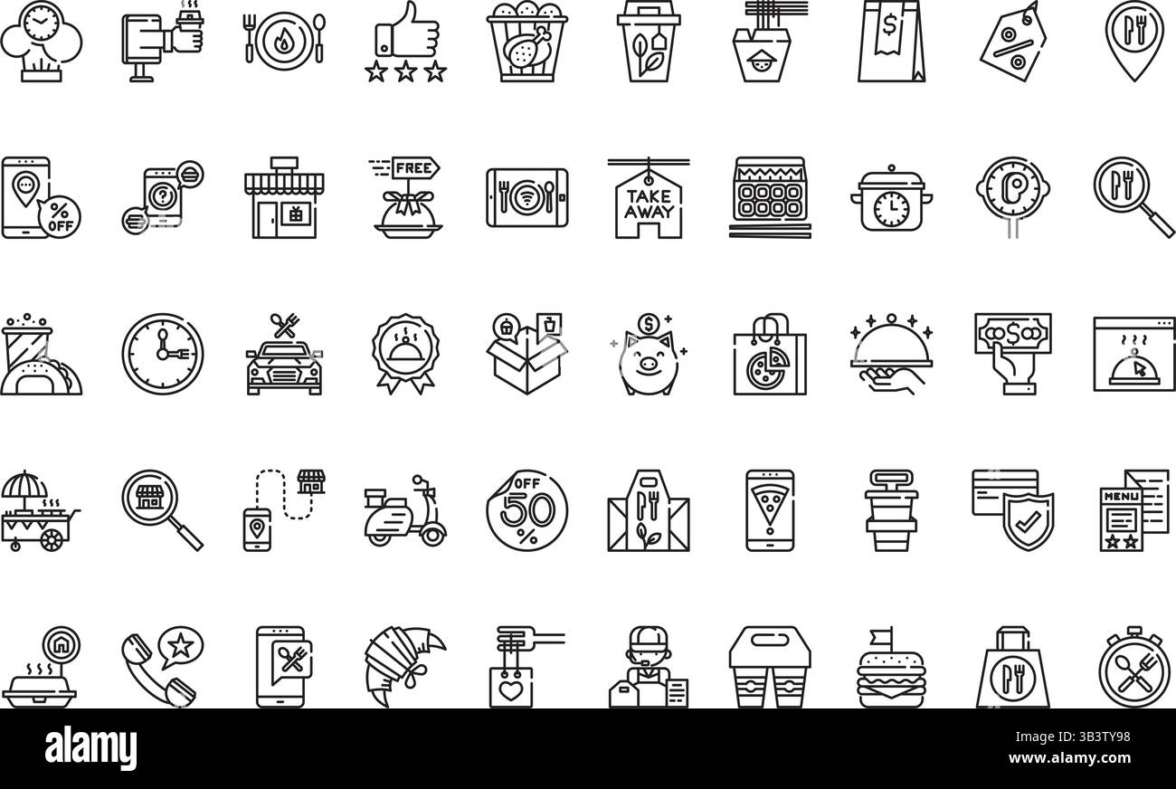 Take away icons Simple vector icon. Illustration symbol design template ...