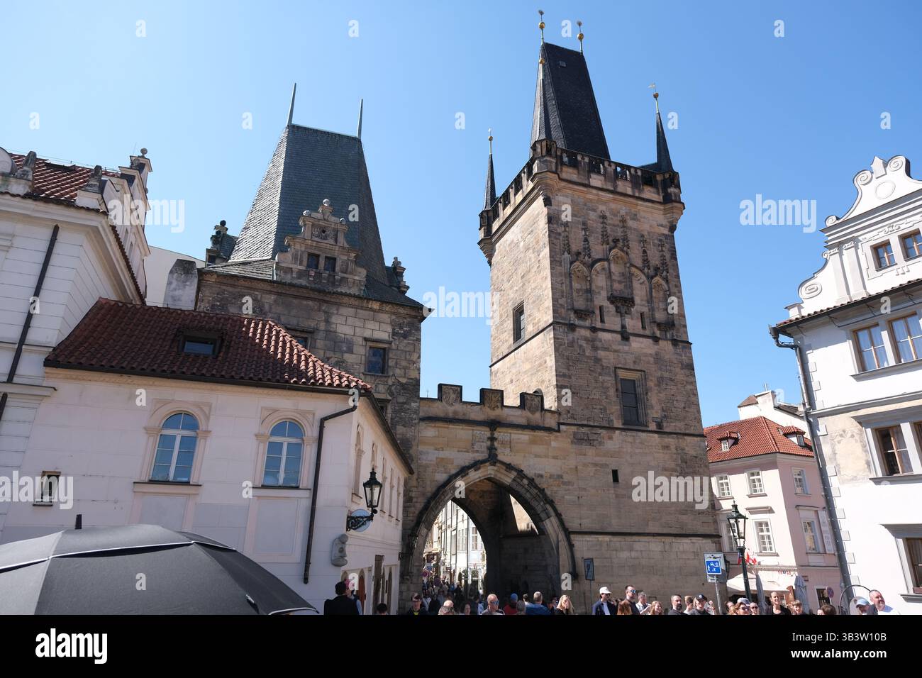 Tower charles bridge entrance hi-res stock photography and images - Alamy