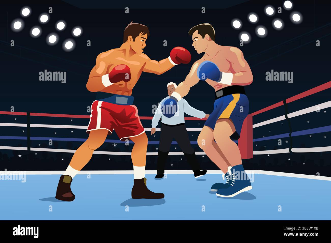 Boxers vector vectors hi-res stock photography and images - Alamy