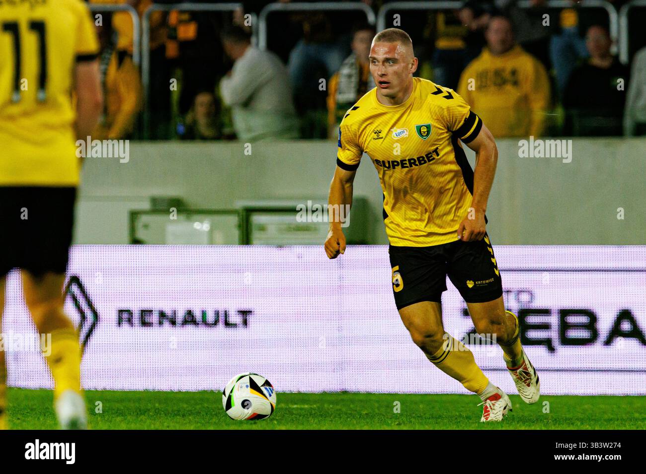 Oskar Repka seen during PKO BP Ekstraklasa game between teams of GKS ...