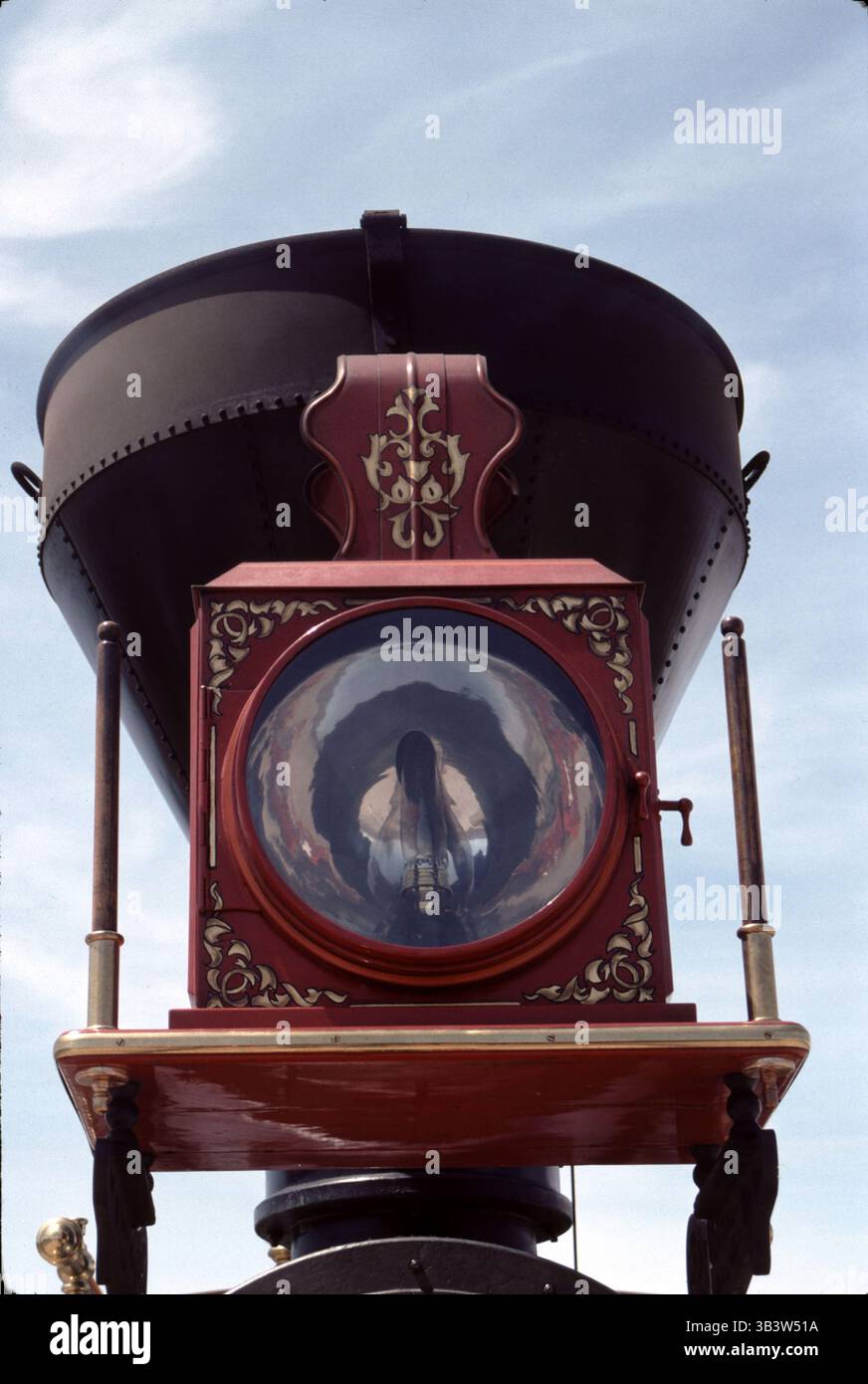 Promontory, Utah, UT. USA. June 1988. Leland Stanford, the president of ...