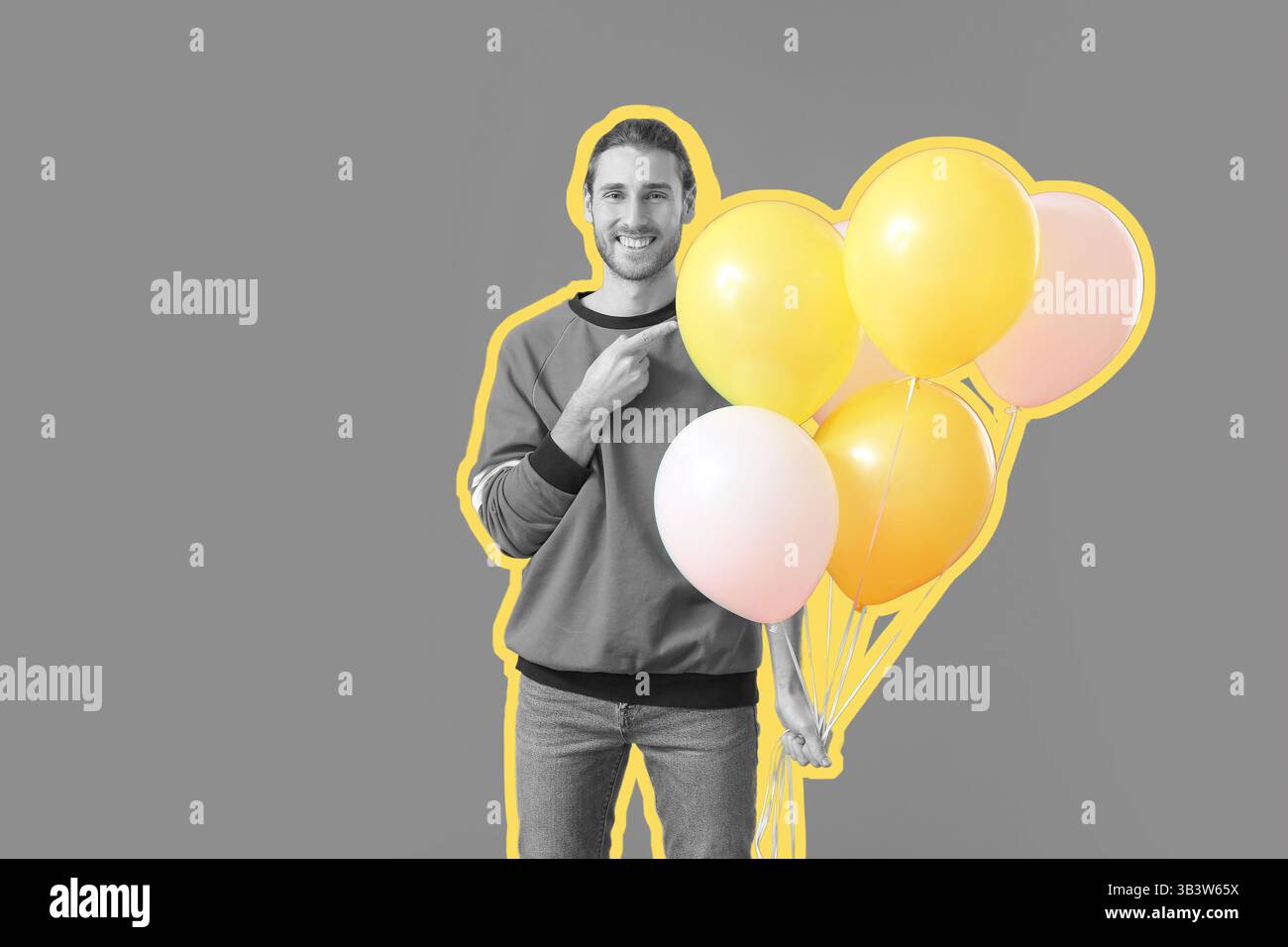 Event balloons showing young hi-res stock photography and images - Alamy