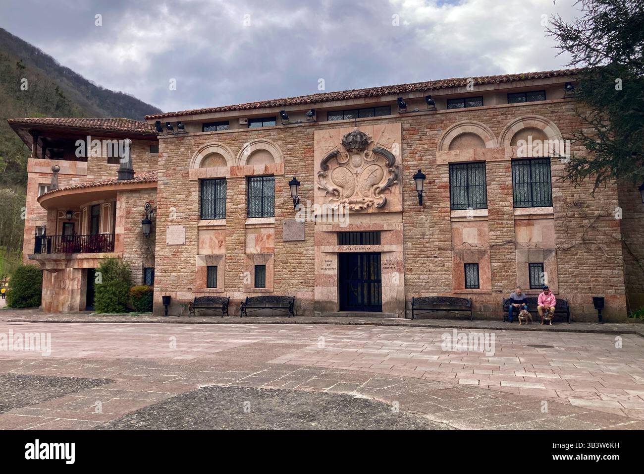 COVADONGA, SPAIN - APRIL 6, 2025: Covadonga in Asturias is a historic ...