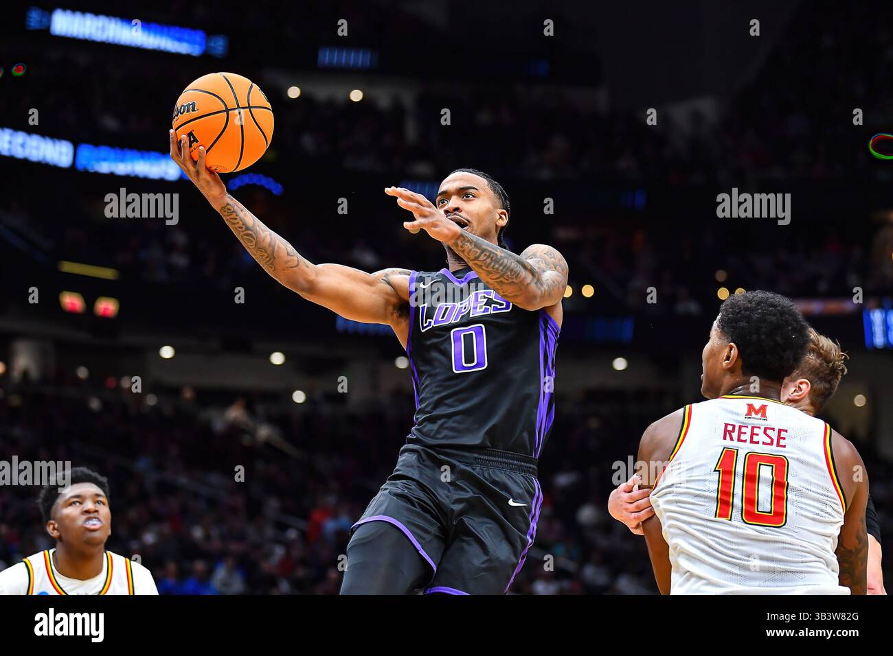Seattle, WA, USA. 21st Mar, 2025. Grand Canyon Antelopes guard Ray ...