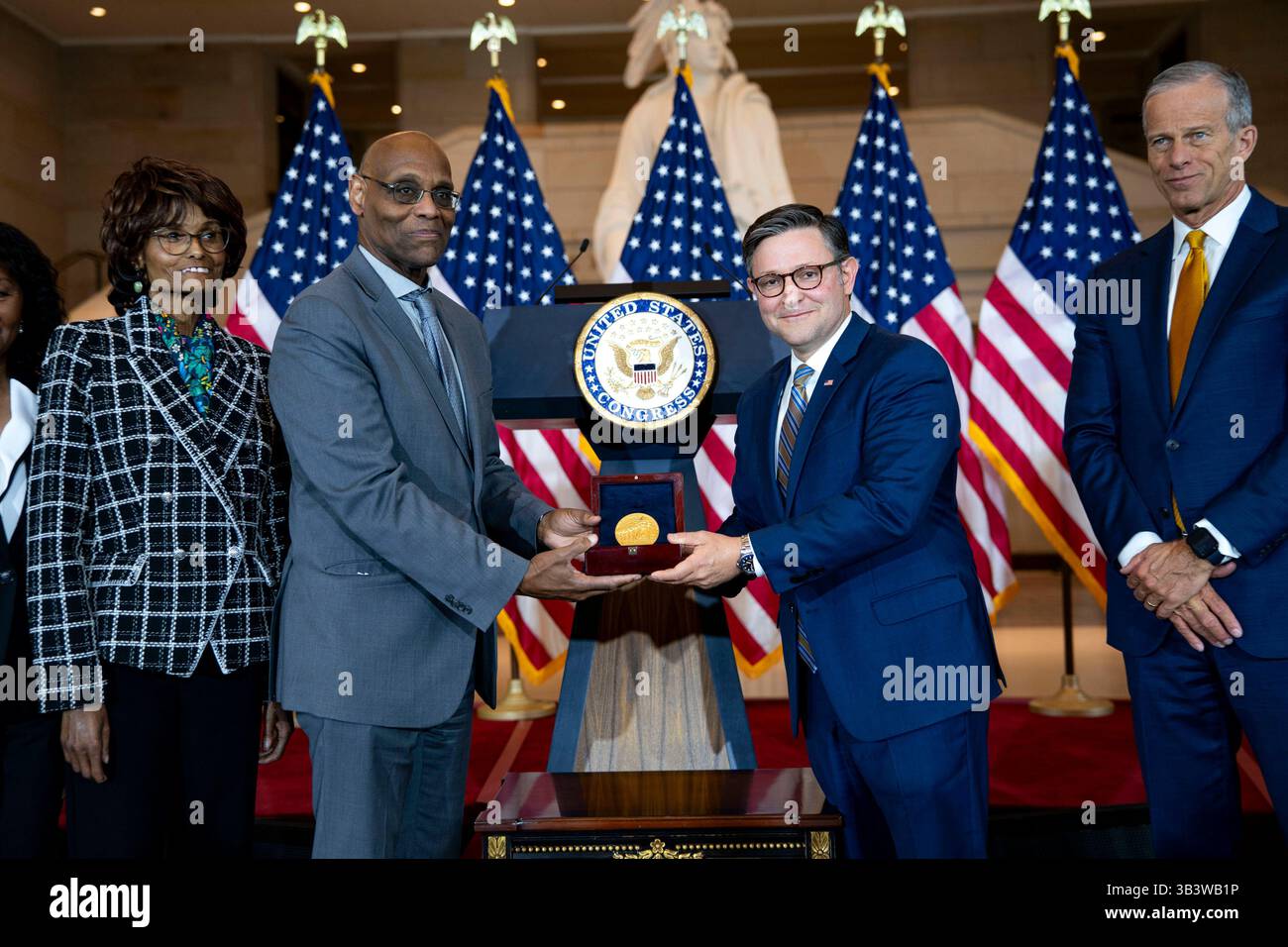 Washington, United States. 29th Apr, 2025. Stanley Earley III, son of ...