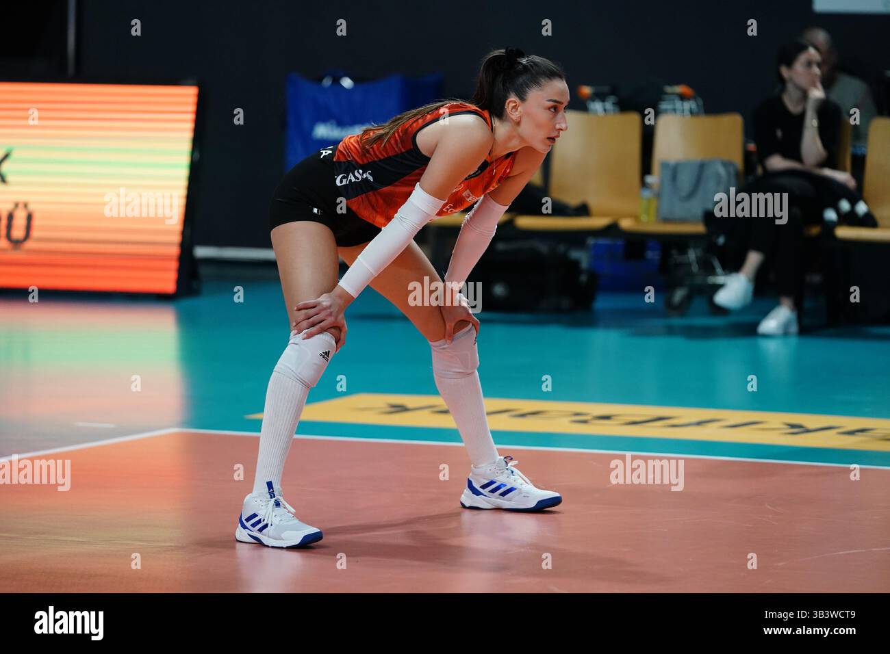 ISTANBUL, TURKIYE - APRIL 12, 2025: Hande Baladin in Vakifbank vs ...