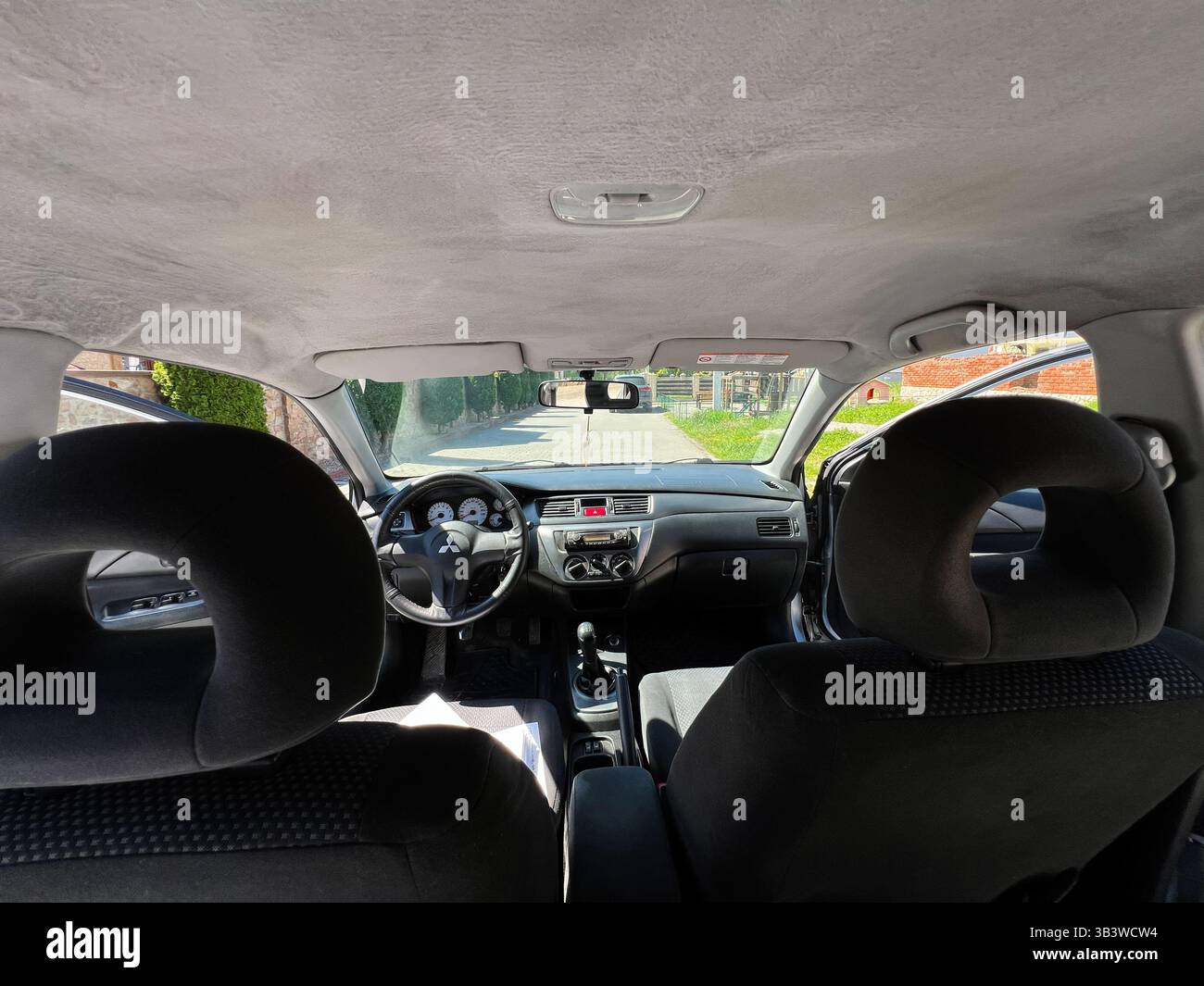 Kyiv, Ukraine - April 28, 2025: Mitsubishi Lancer car interior showing ...