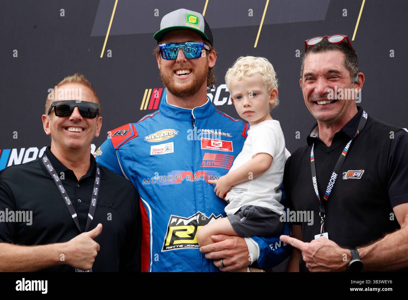 DAYTONA BEACH, FL - FEBRUARY 15: Garrett Mitchell aka YouTuber Cleetus McFarland (#30 Kenetix ...