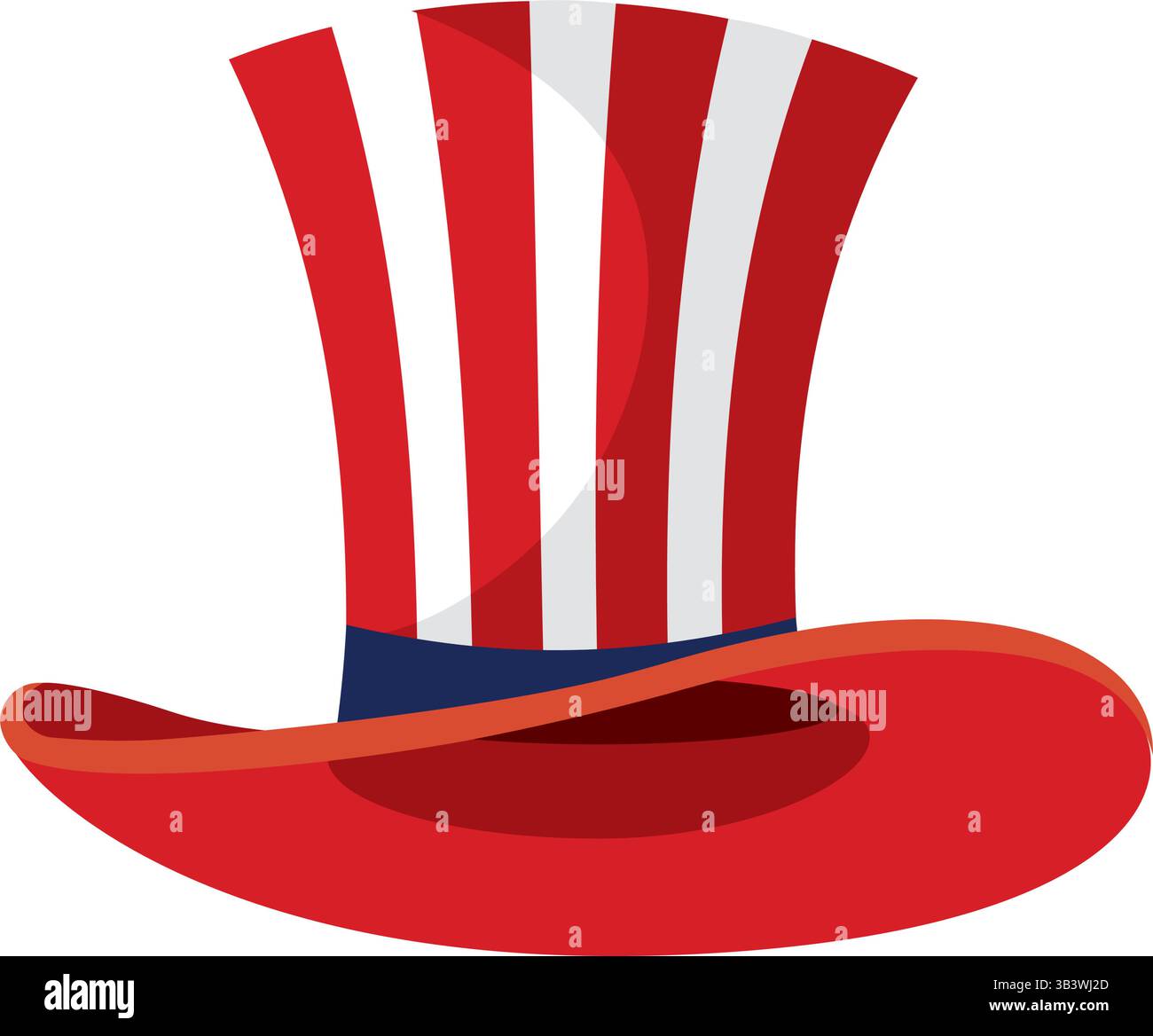 Uncle Sam style hat. Vector illustration Stock Vector Image & Art - Alamy