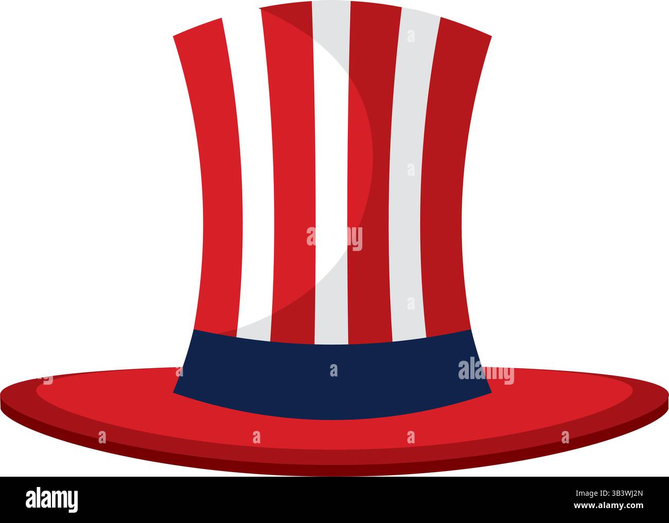 Uncle Sam style hat. Vector illustration Stock Vector Image & Art - Alamy