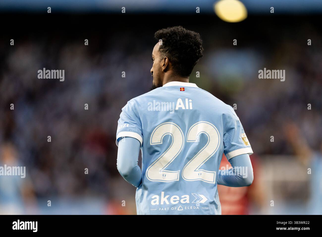 250429 Malmö FFs Taha Ali under fotbollsmatchen i Allsvenskan mellan Malmö FF och Öster den 29 ...