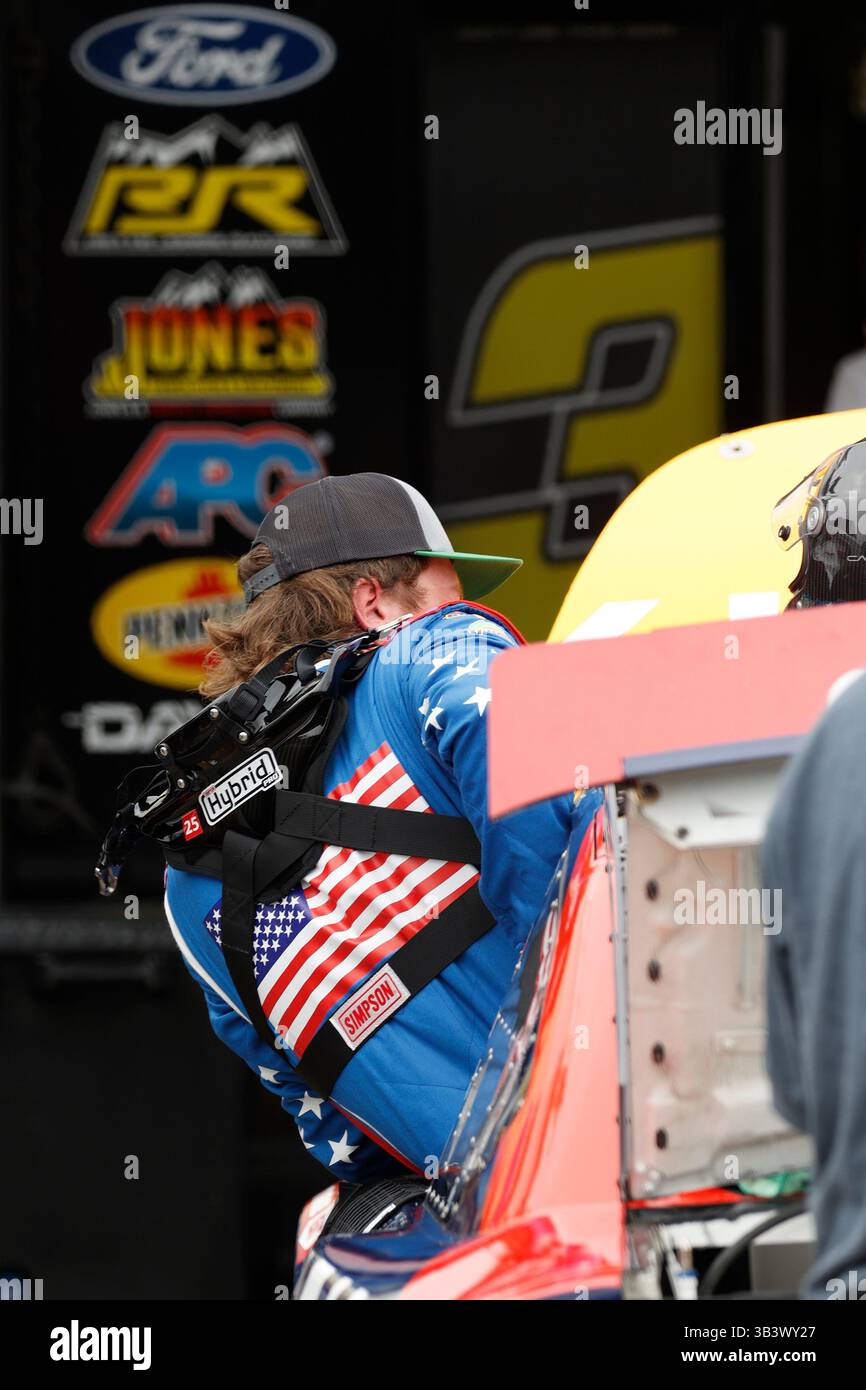 DAYTONA BEACH, FL - FEBRUARY 14: Garrett Michell (#30 Kenetix Ford) aka ...