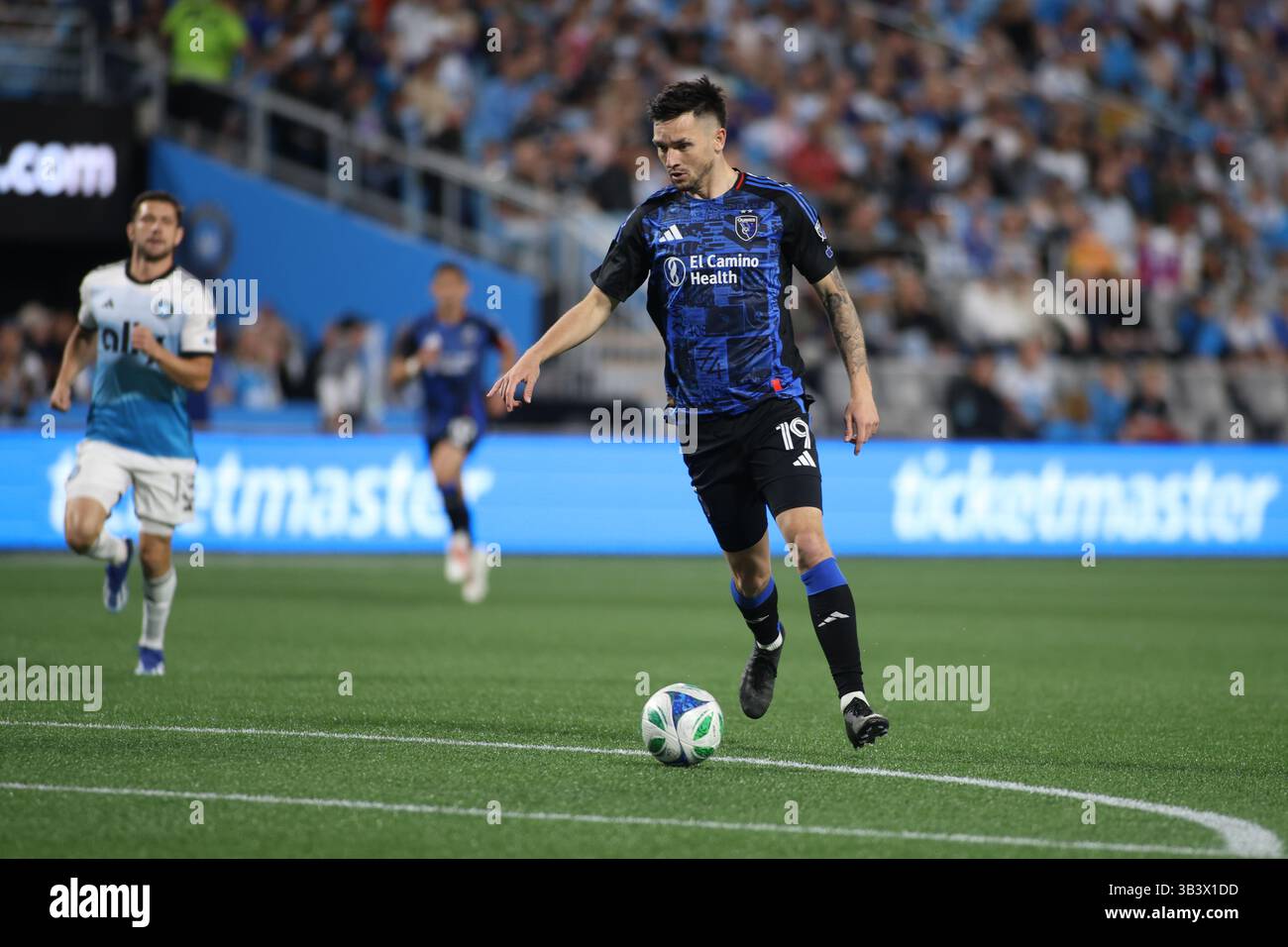 Charlotte, NC, USA. 22nd Mar, 2025. San Jose Earthquakes forward ...