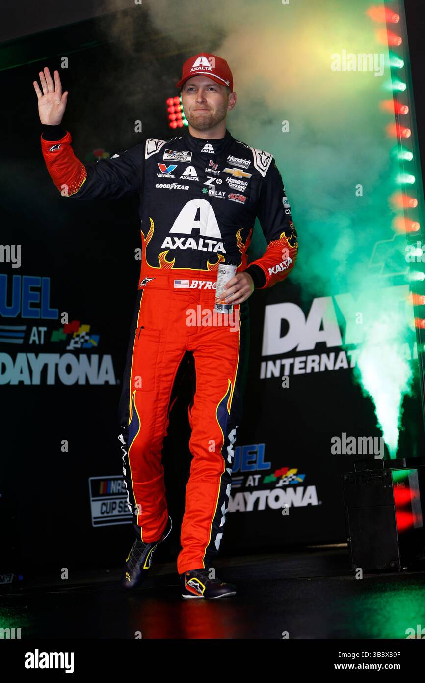 DAYTONA BEACH, FL - FEBRUARY 13: William Byron (#24 Hendrick ...