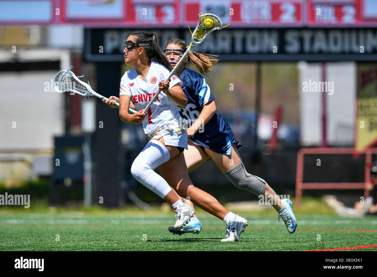 April 26, 2025: Denver attacker, Lauren Black (1) moves the ball ...