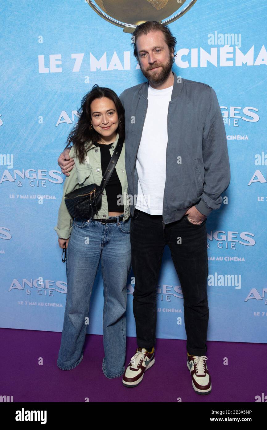 Chloe Menager, Florent Pinget attends 'Anges & Cie' Paris Film Premiere ...