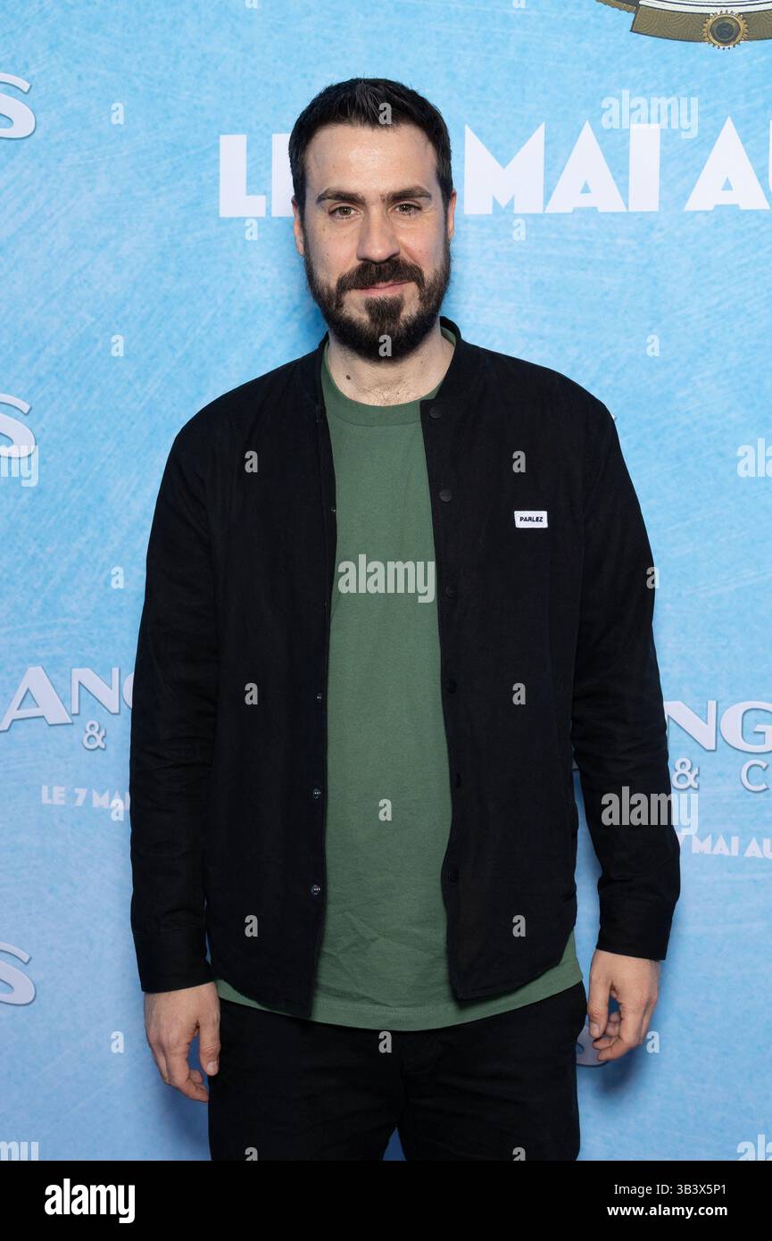 Paris, France. 29th Apr, 2025. Simon Astier attends 'Anges & Cie' Paris ...