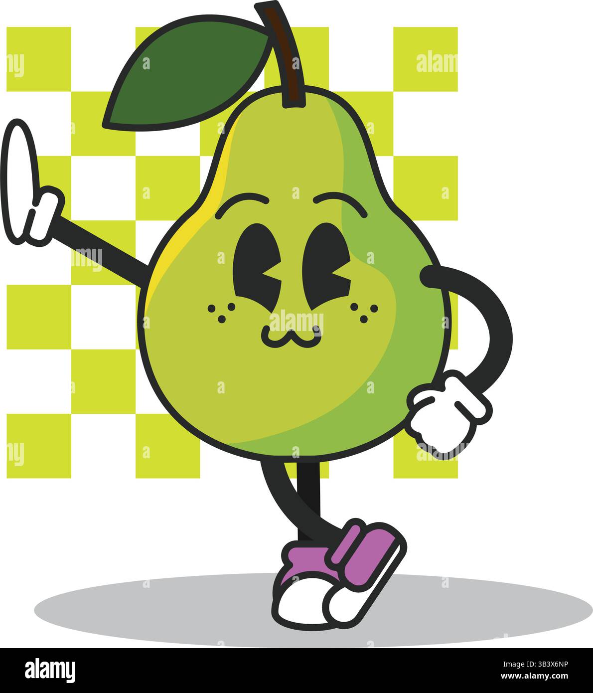 Cute dancing pear. Vector illustration Stock Vector Image & Art - Alamy