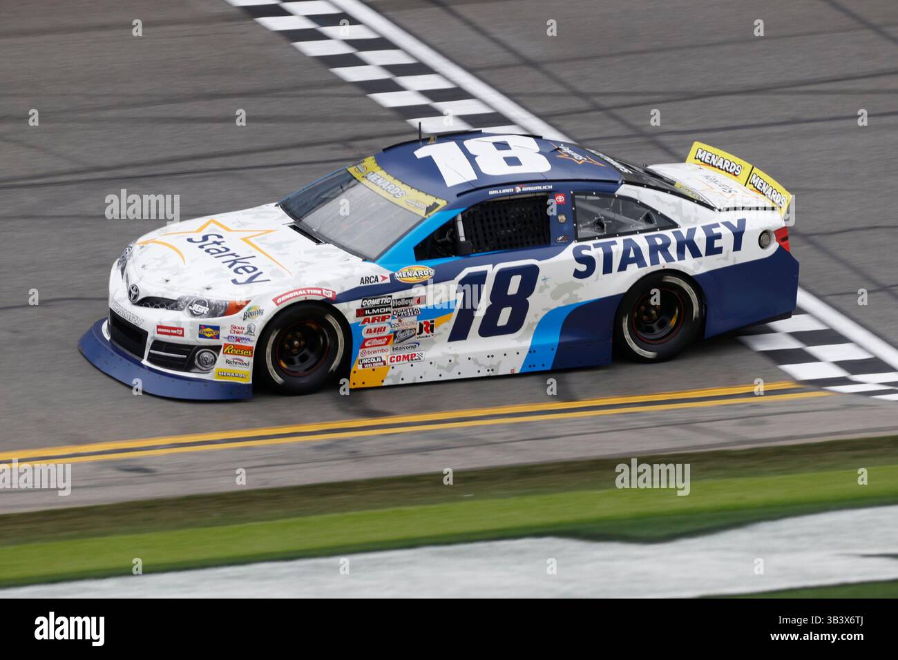 DAYTONA BEACH, FL - FEBRUARY 14: William Sawalich (#18 Joe Gibbs Racing ...