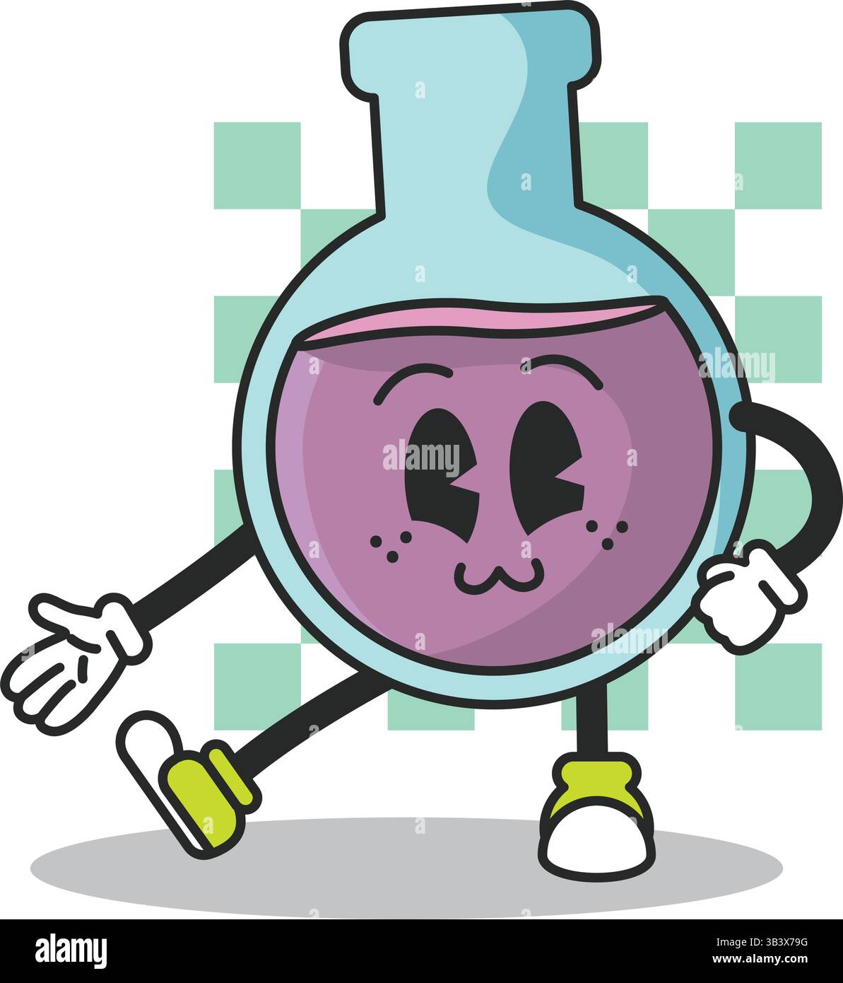 Lab flask cartoon. Vector illustration Stock Vector Image & Art - Alamy