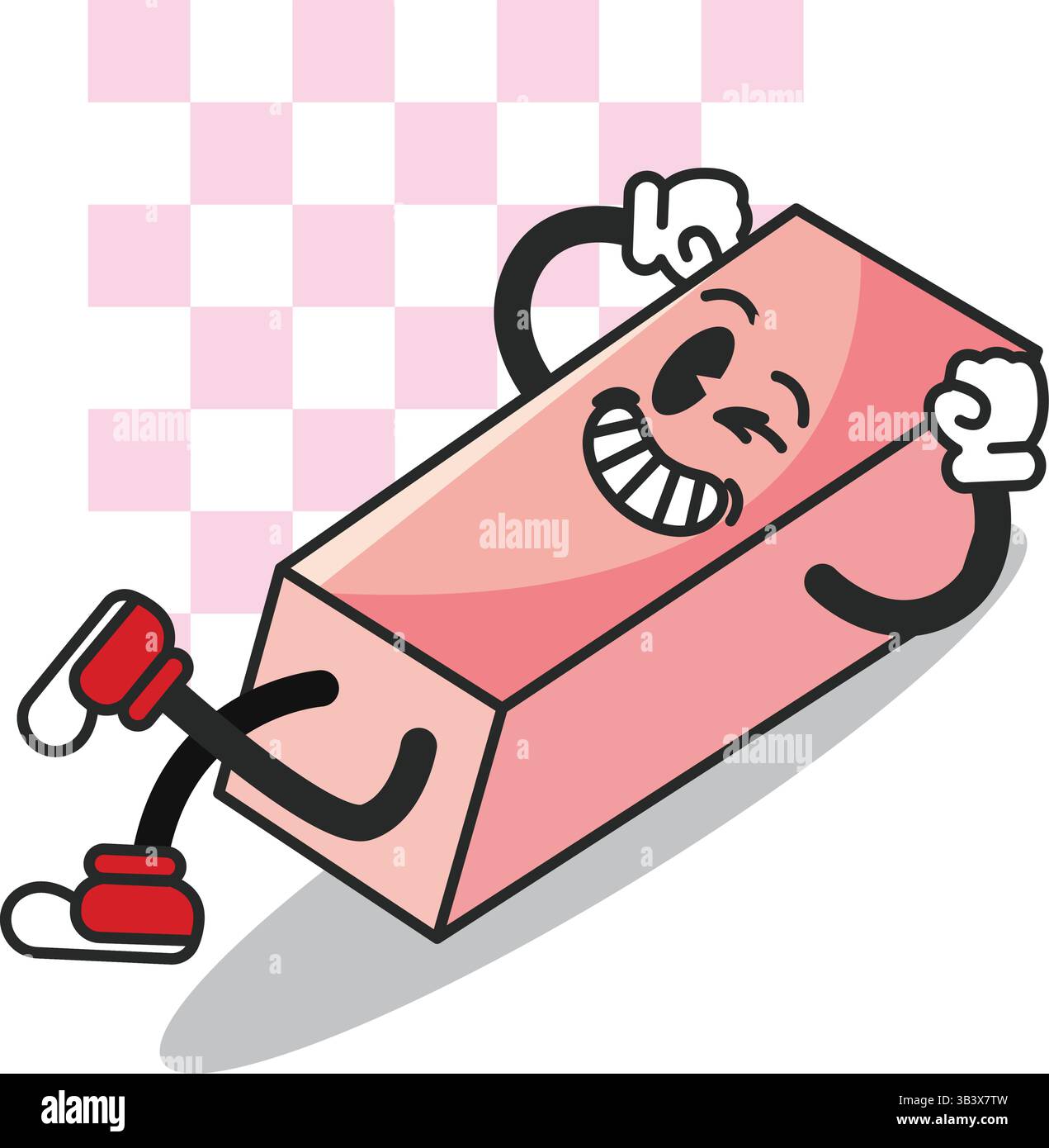 Smiling eraser cartoon. Vector illustration Stock Vector Image & Art ...