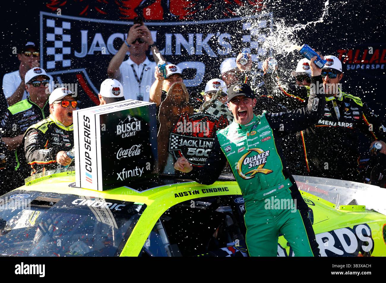 TALLADEGA, AL - APRIL 27: Austin Cindric (#2 Team Penske Menards/Quaker ...