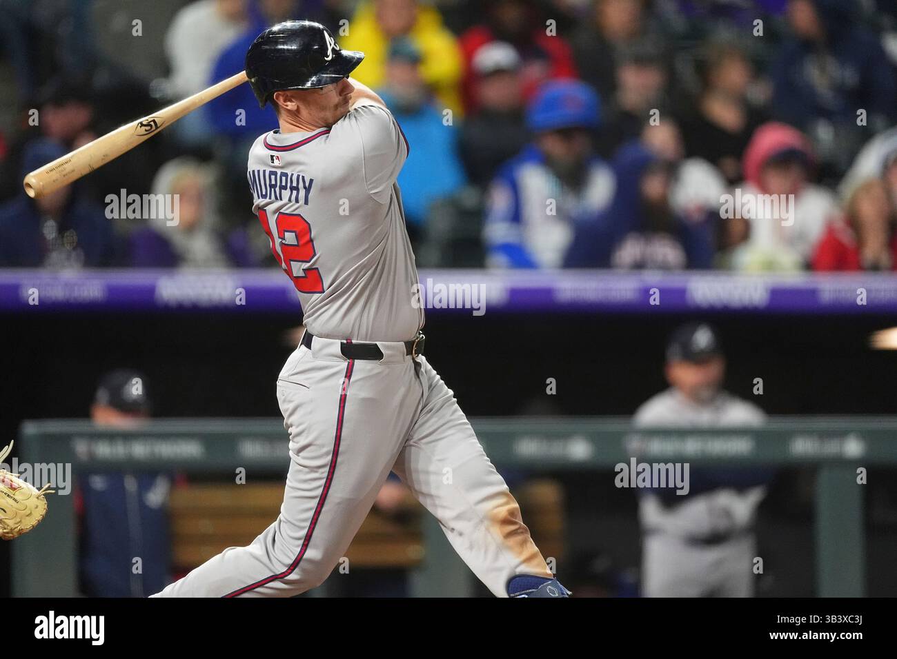 Atlanta Braves catcher Sean Murphy (12) in the seventh inning of a ...